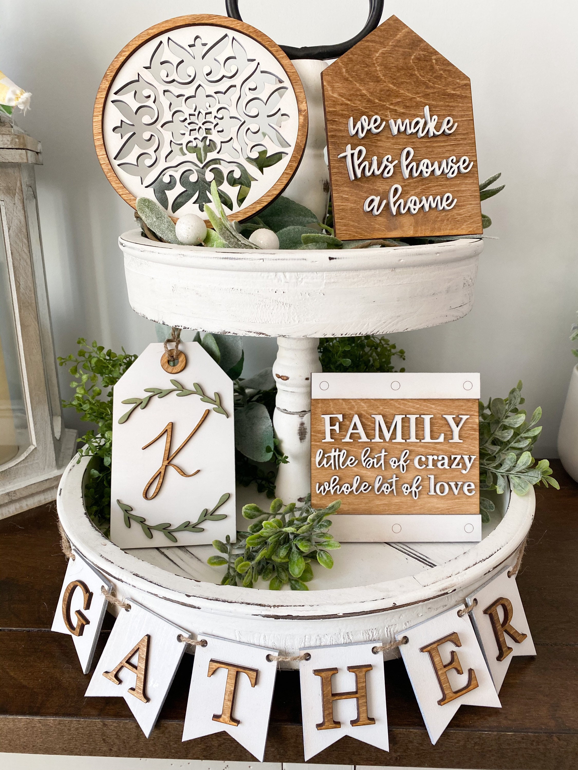 Family Tiered Tray Signs | Etsy
