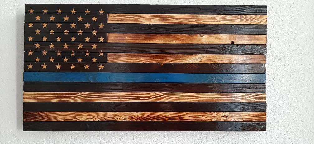 Rustic Burnt Flags. Handmade With Care and Detail. A Great | Etsy