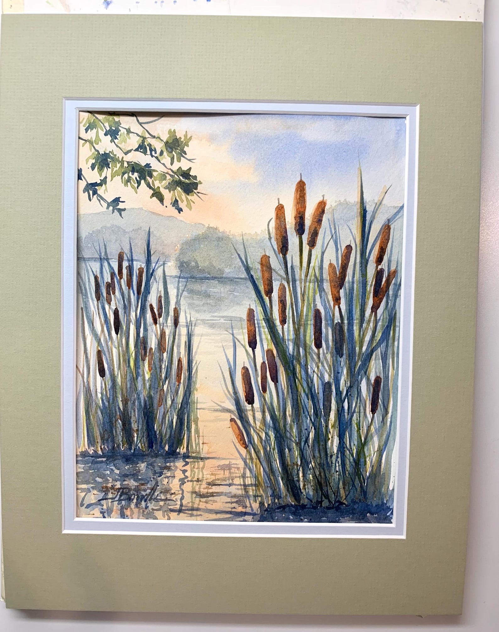 Cattails by a Lake in Morning Light (11”x14” Matted) - Etsy