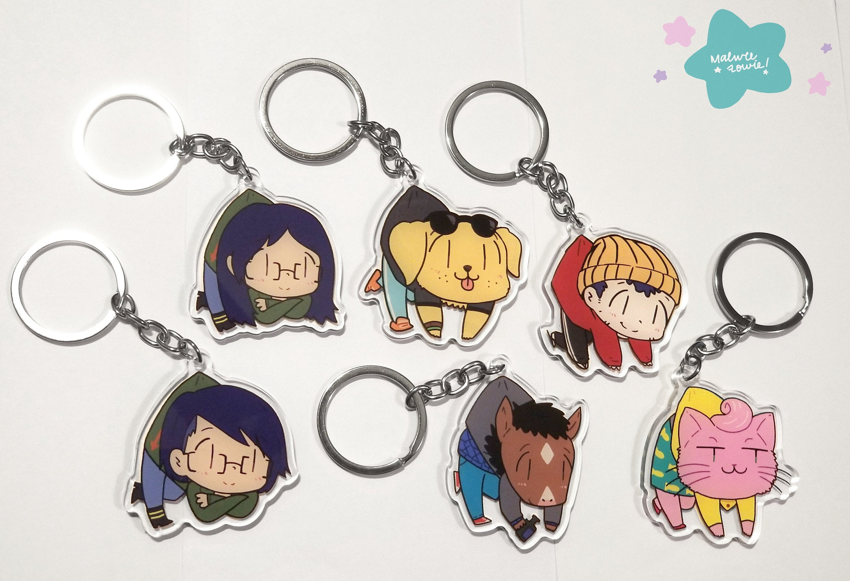 Bojack Horseman Double-sided Acrylic Keychains 2nd Run - Etsy