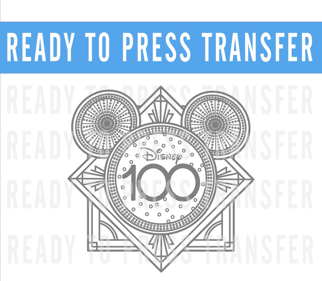 Disneys 100 Years of Wonder Ready to Press Iron on Decal DTF Transfer ...
