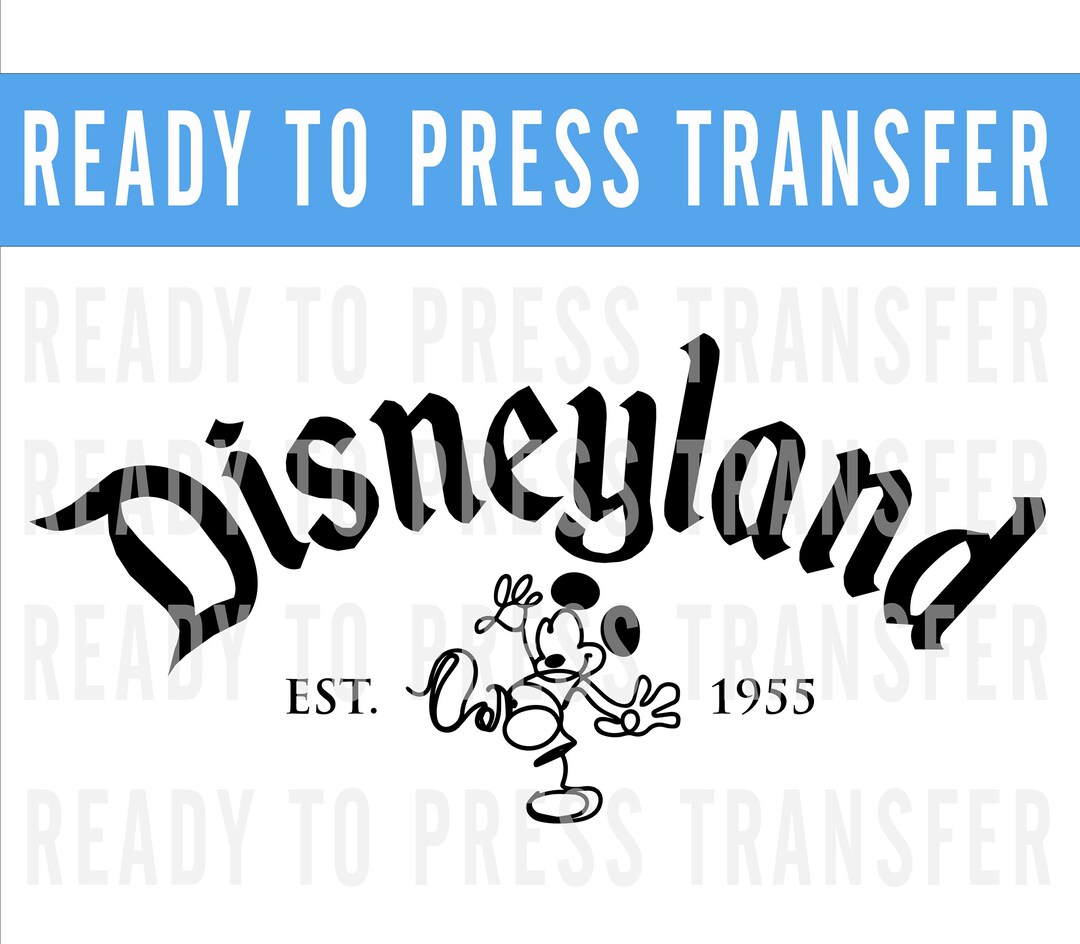 Disneyland California Ready to Press Iron on Decal Transfer for Shirts ...