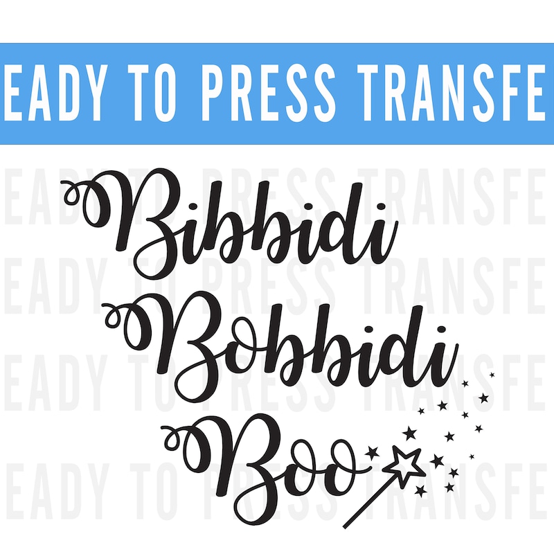 Bibbidi Bobbidi Boo Svg - Etsy