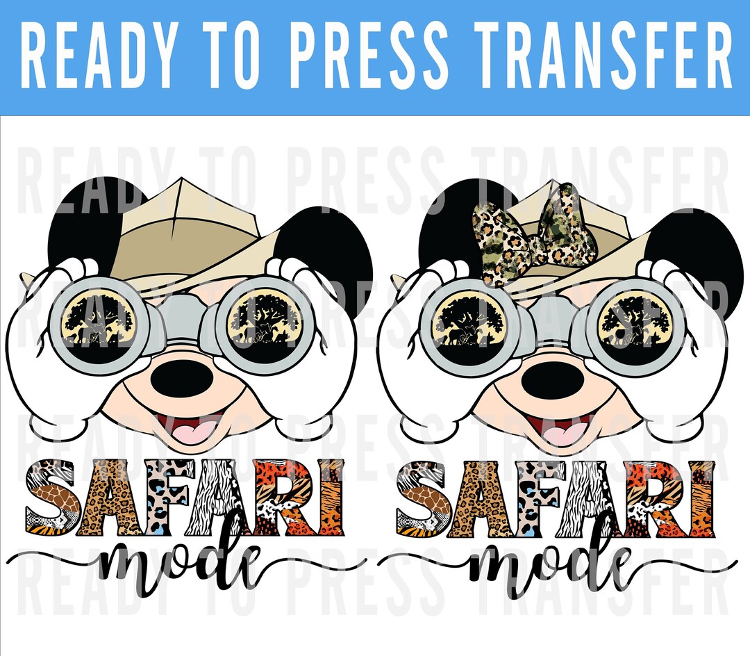 Lets Get Wild Animal Kingdom DTF Iron on Decal Transfer Ready to Press ...