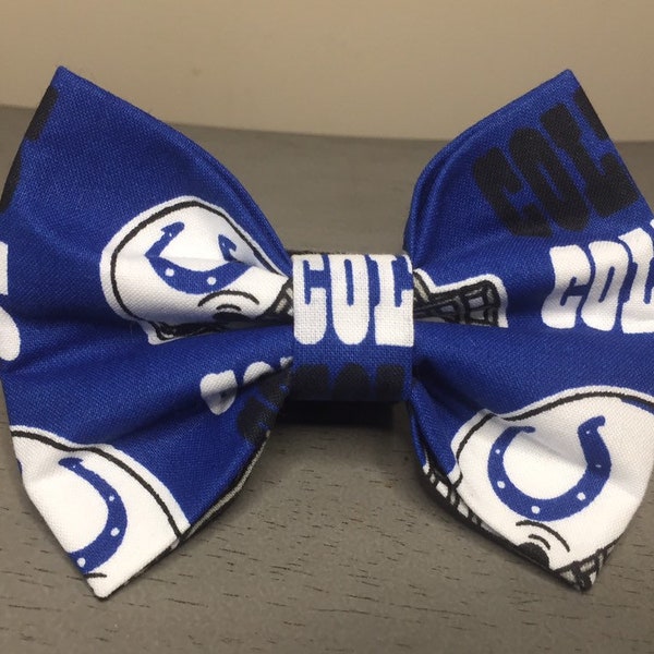 Colts Hair Bow - Etsy