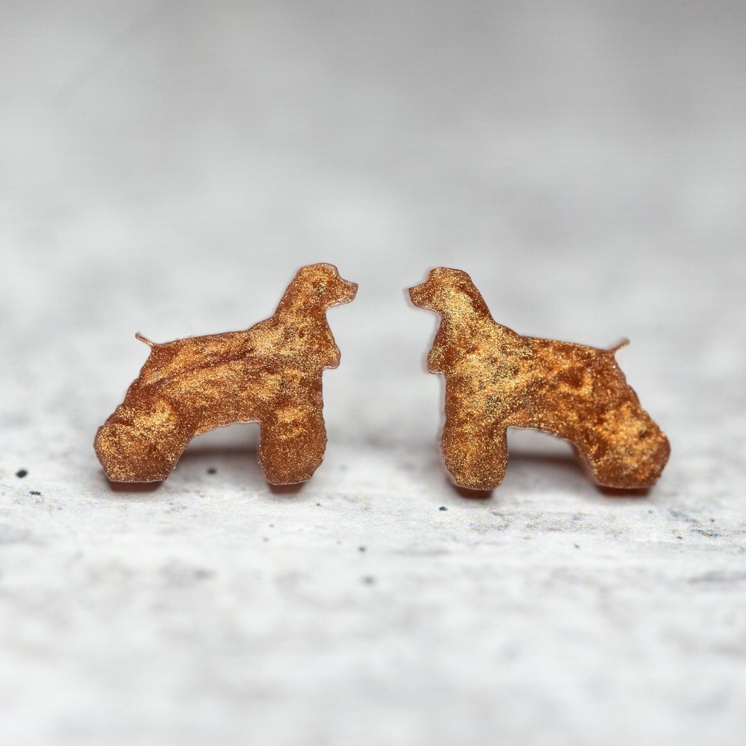 Cute Cocker Spaniel Earrings, Dog Breed Earrings, Dog Earrings - Etsy