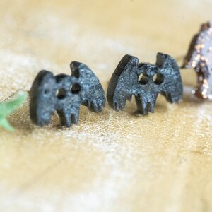 Creepy Cute Cryptid Earring Set, Mythical Creatures Stud Set, Mothman ...