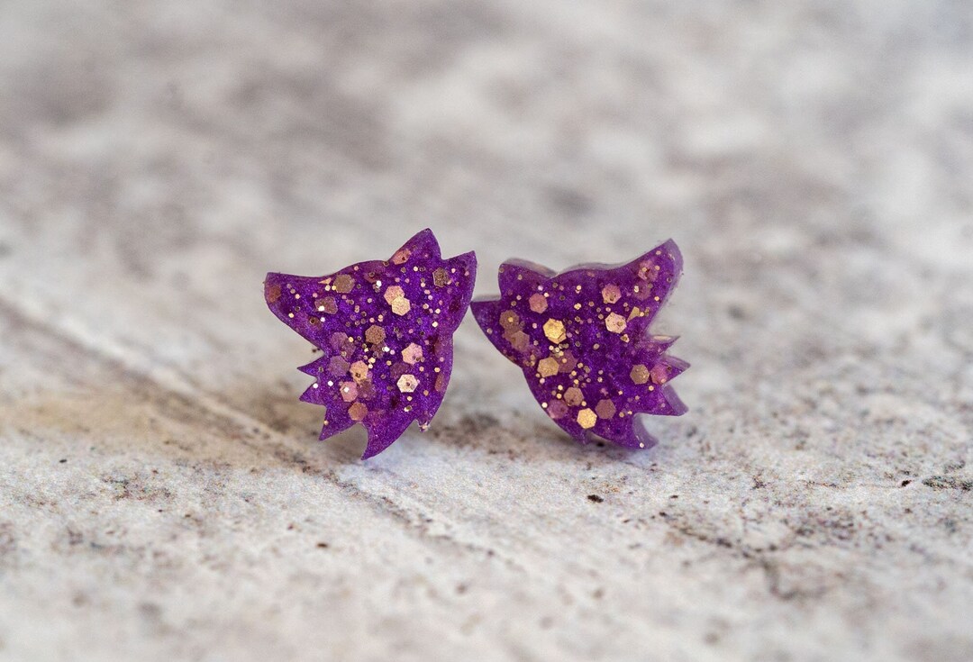 Husky Face Earrings, UW Husky Studs, University of Washington Earrings ...