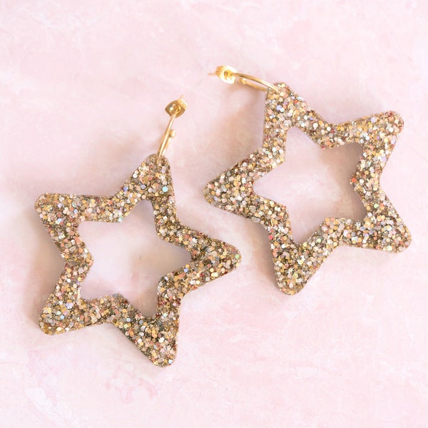 Star Earrings - Etsy