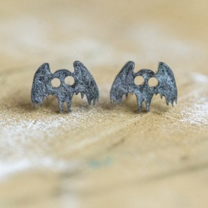 Creepy Cute Cryptid Earring Set, Mythical Creatures Stud Set, Mothman ...