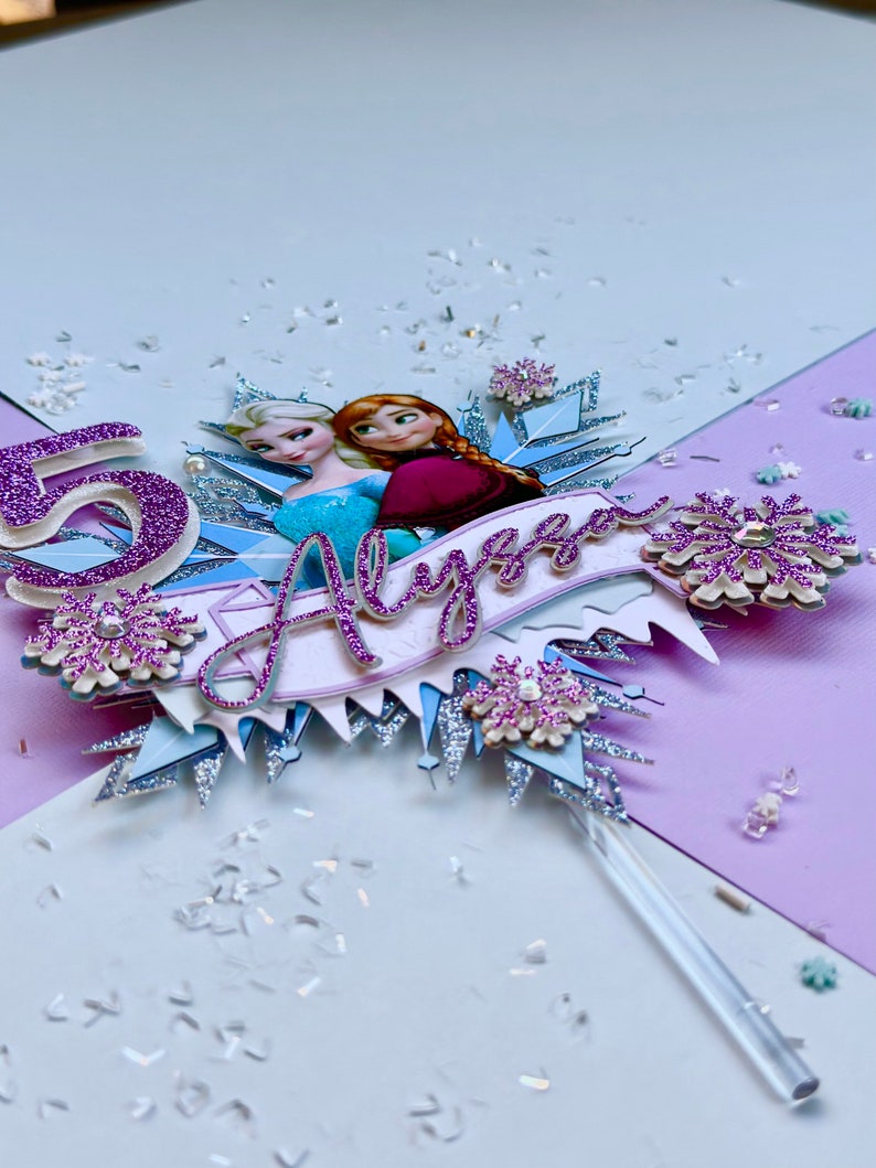 Frozen Themed Cake Topper - Etsy