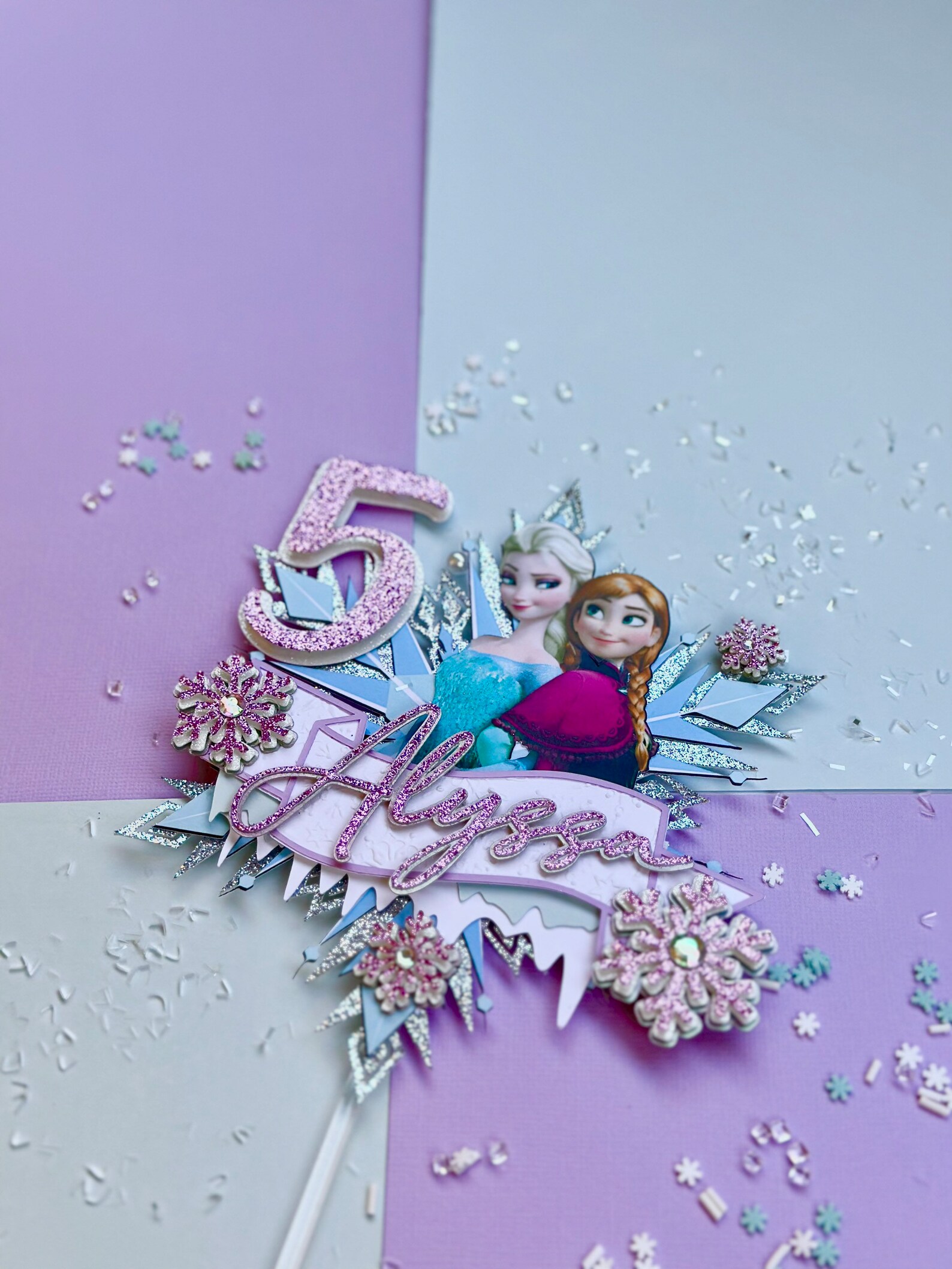 Frozen Themed Cake Topper - Etsy