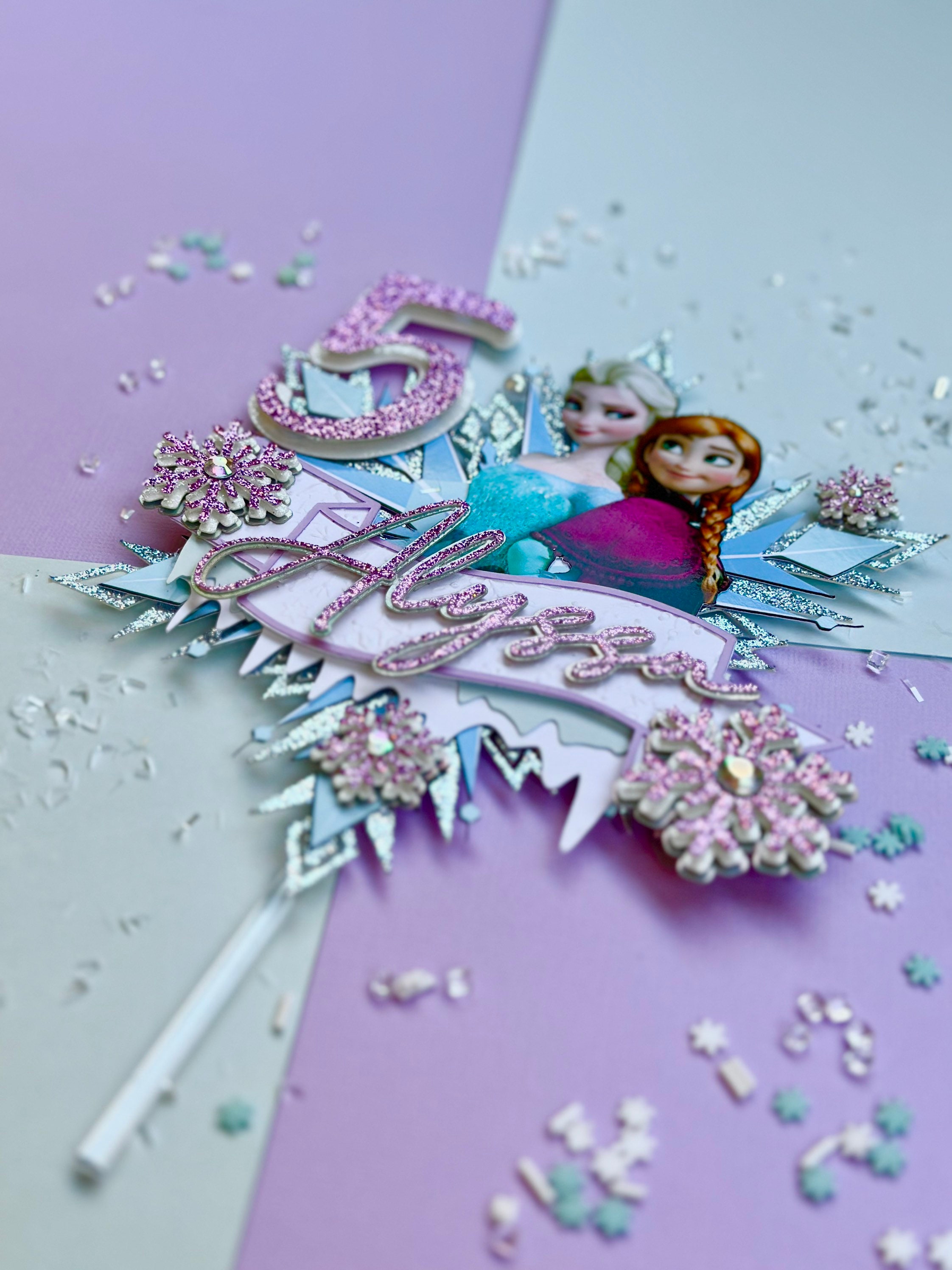 Frozen Themed Cake Topper - Etsy