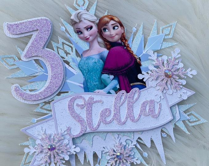 Frozen Themed Cake Topper - Etsy