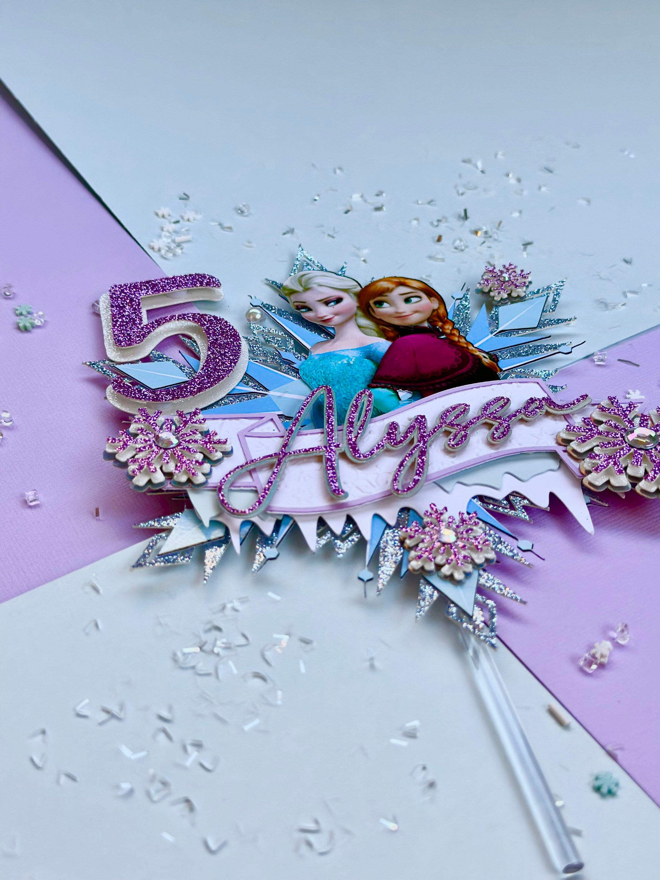Frozen Themed Cake Topper - Etsy