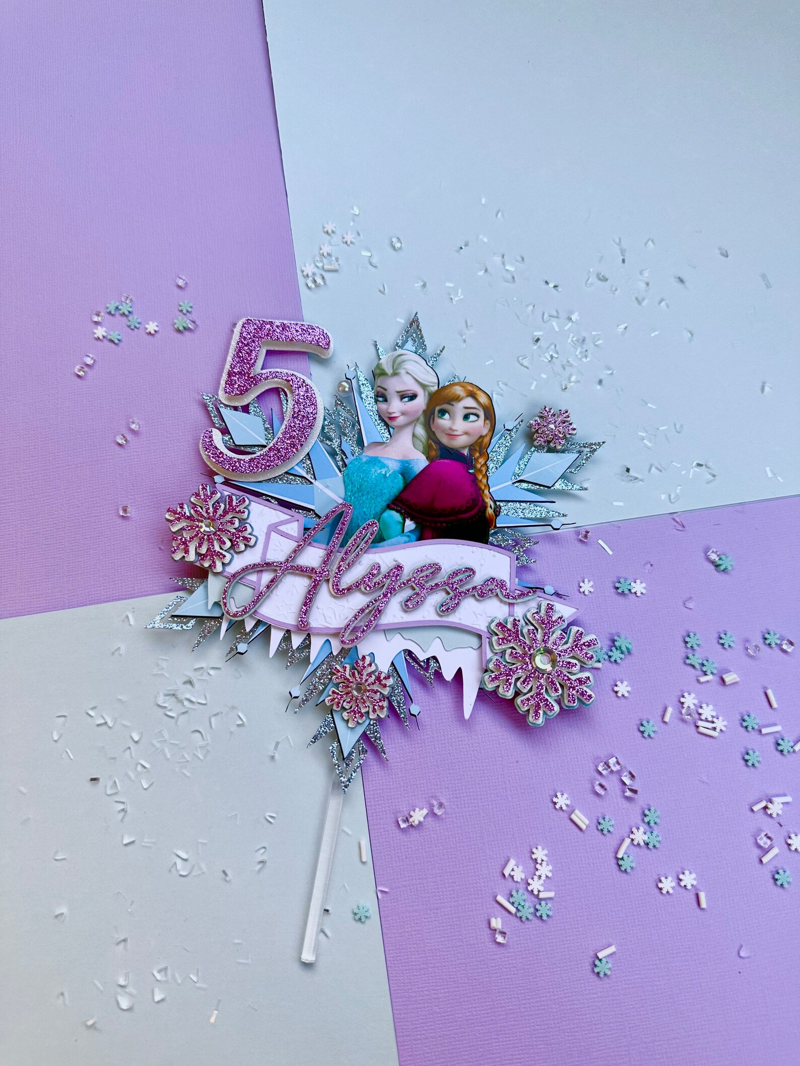 Frozen Themed Cake Topper - Etsy