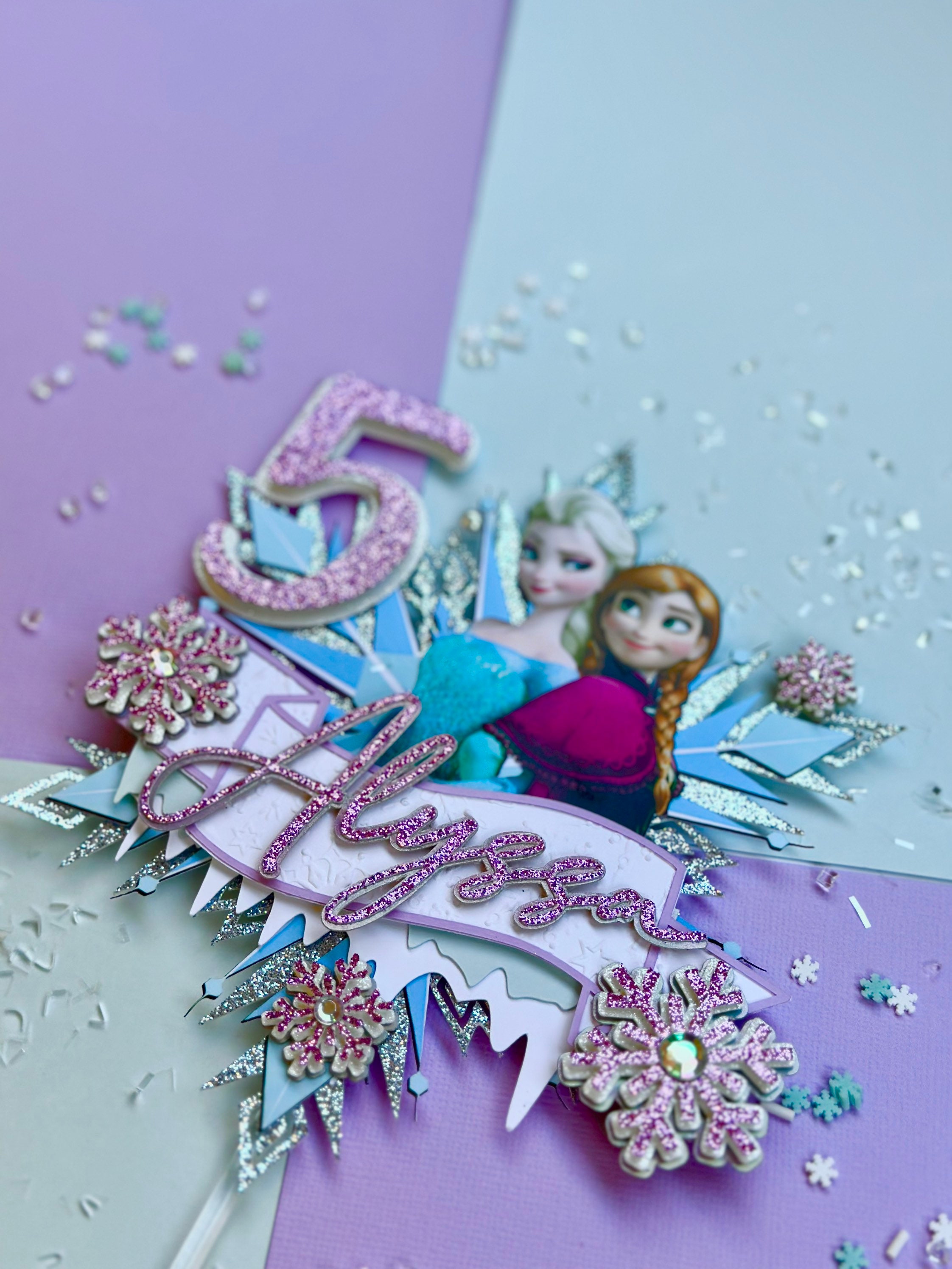 Frozen Themed Cake Topper - Etsy
