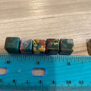 Gorgeous Colorful Ocean Jasper Cubes / Metaphysical/oj E468 - Etsy