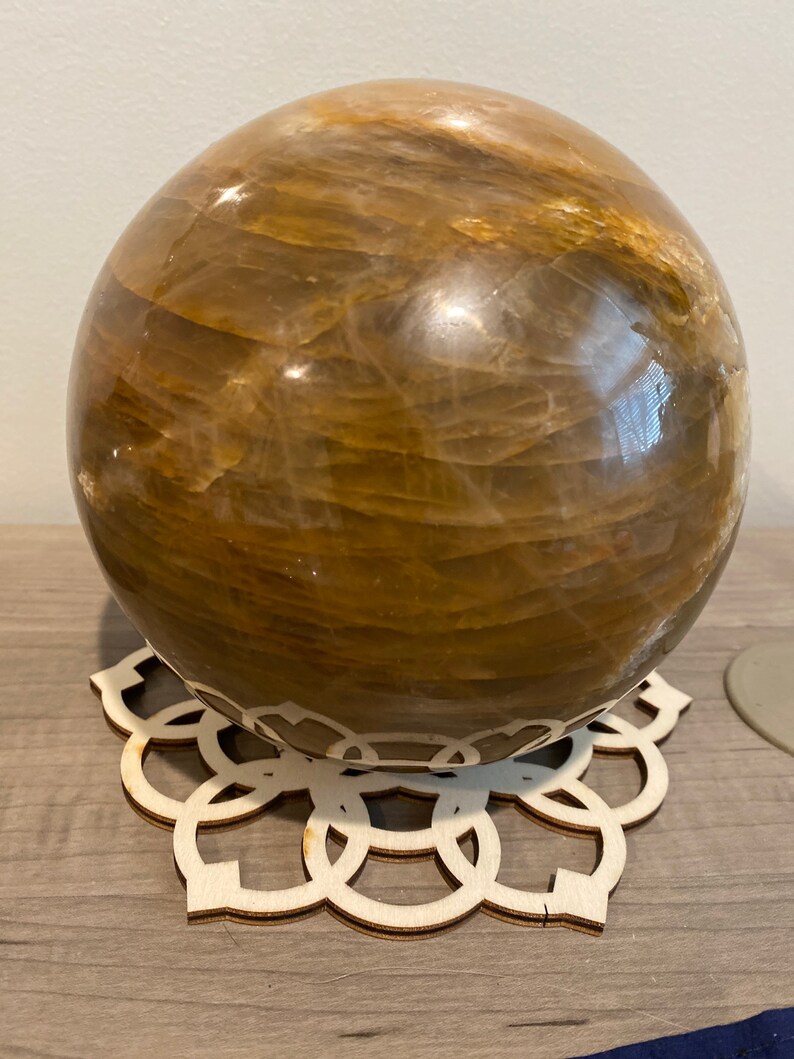Giant Golden Healer Quartz Sphere With Stand (11.14 Lbs) - Etsy