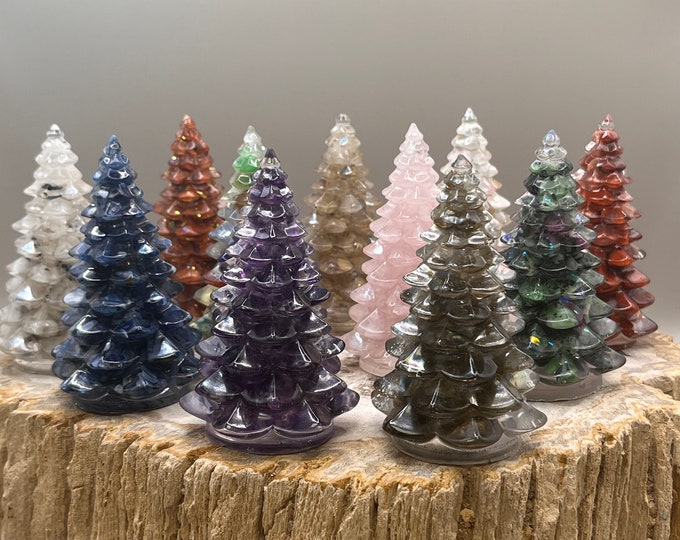 Lead Crystal Art Glass Christmas Tree Sets - Etsy