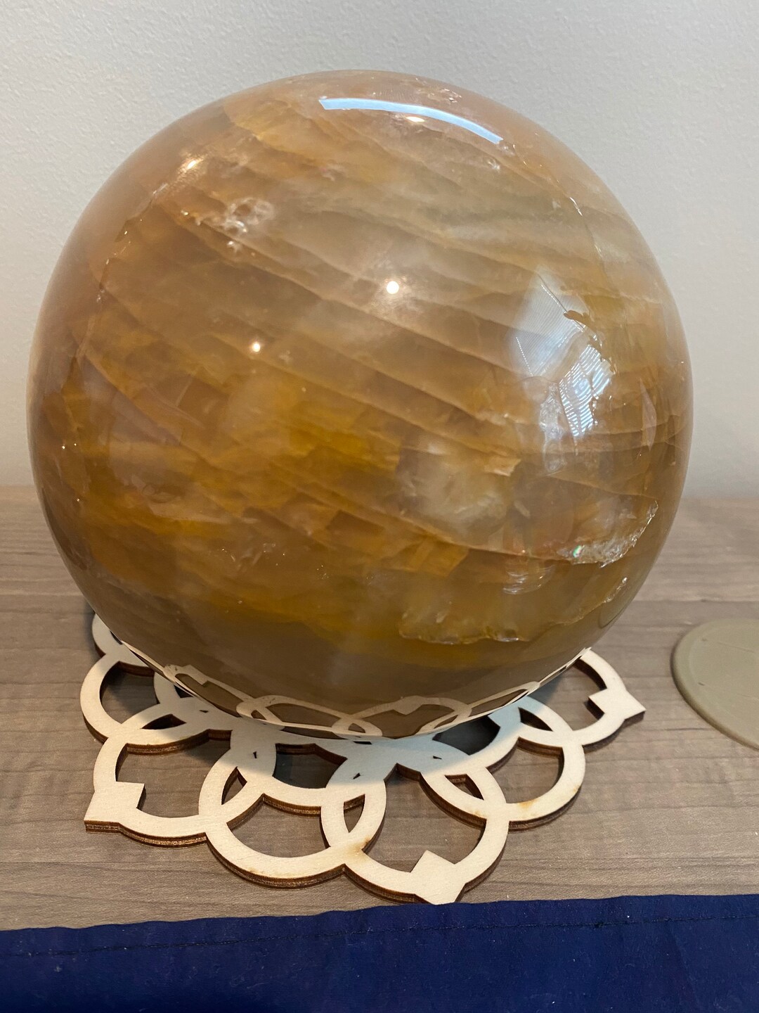 Giant Golden Healer Quartz Sphere With Stand (11.14 Lbs) - Etsy
