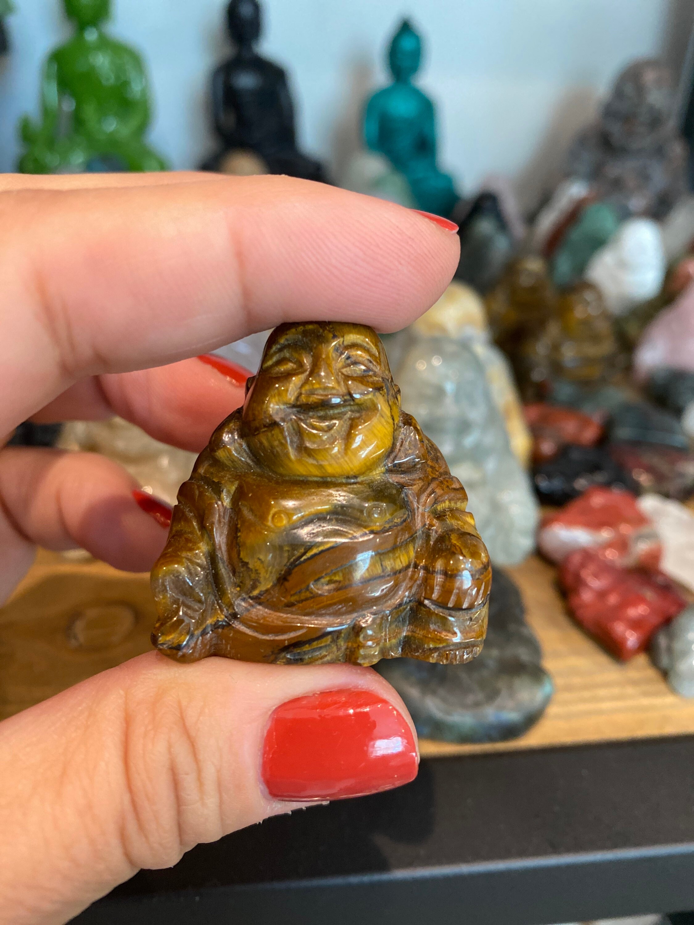 Happy Budda Figure/carved Budda/crystal Budda/e969 | Etsy