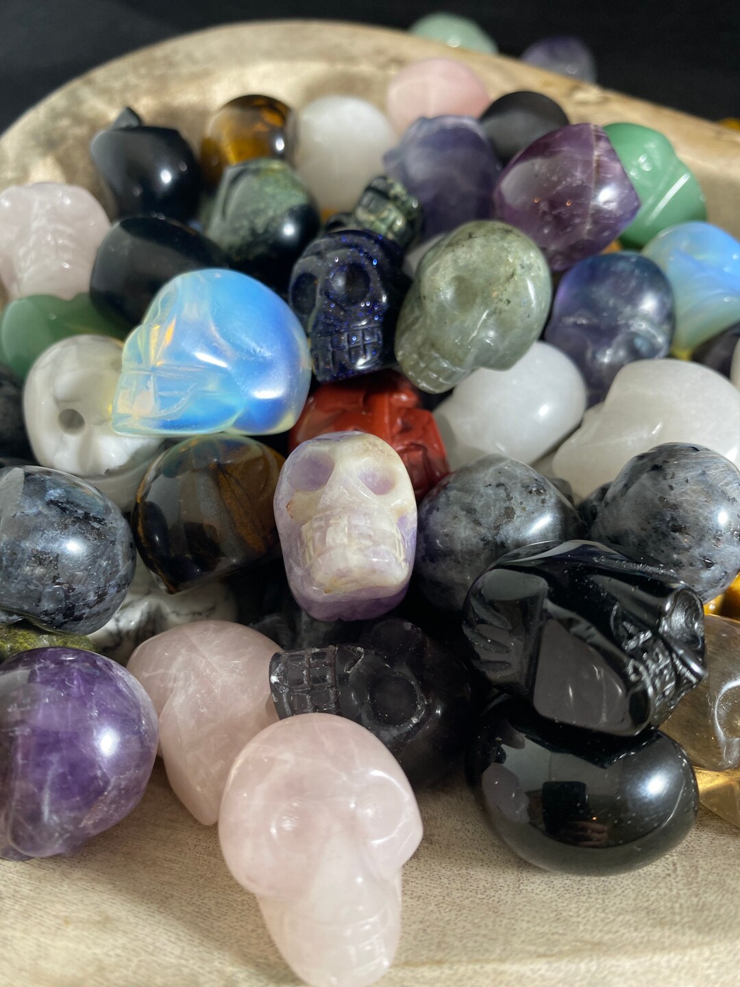 Mini Crystal Skull, Crystal Skull/pocket Skulls/ Metaphysical/crystal ...