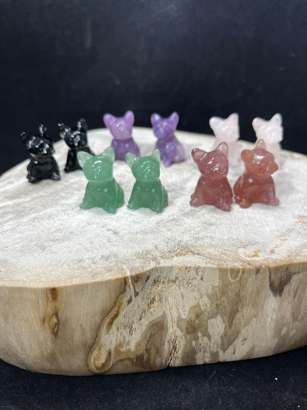 Frenchie Crystal/french Bulldog/crystal Dog Carvings/french Bulldog ...