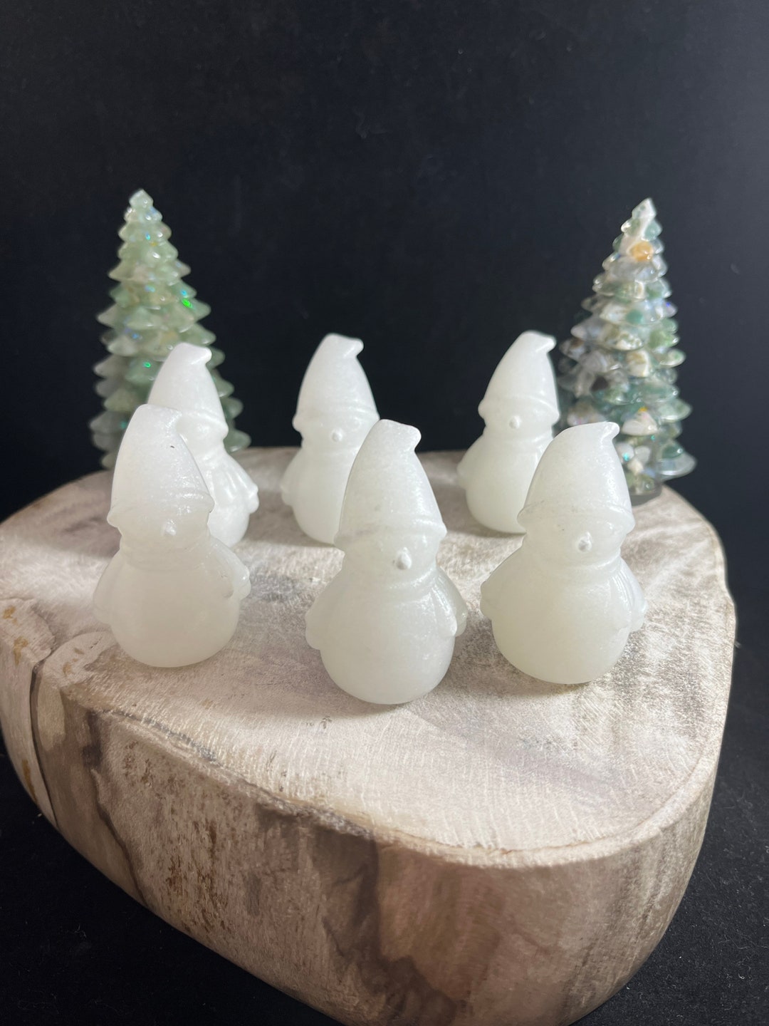 White Jade Snowman/snowman/hand Carved Snowmsn/let It Snow - Etsy