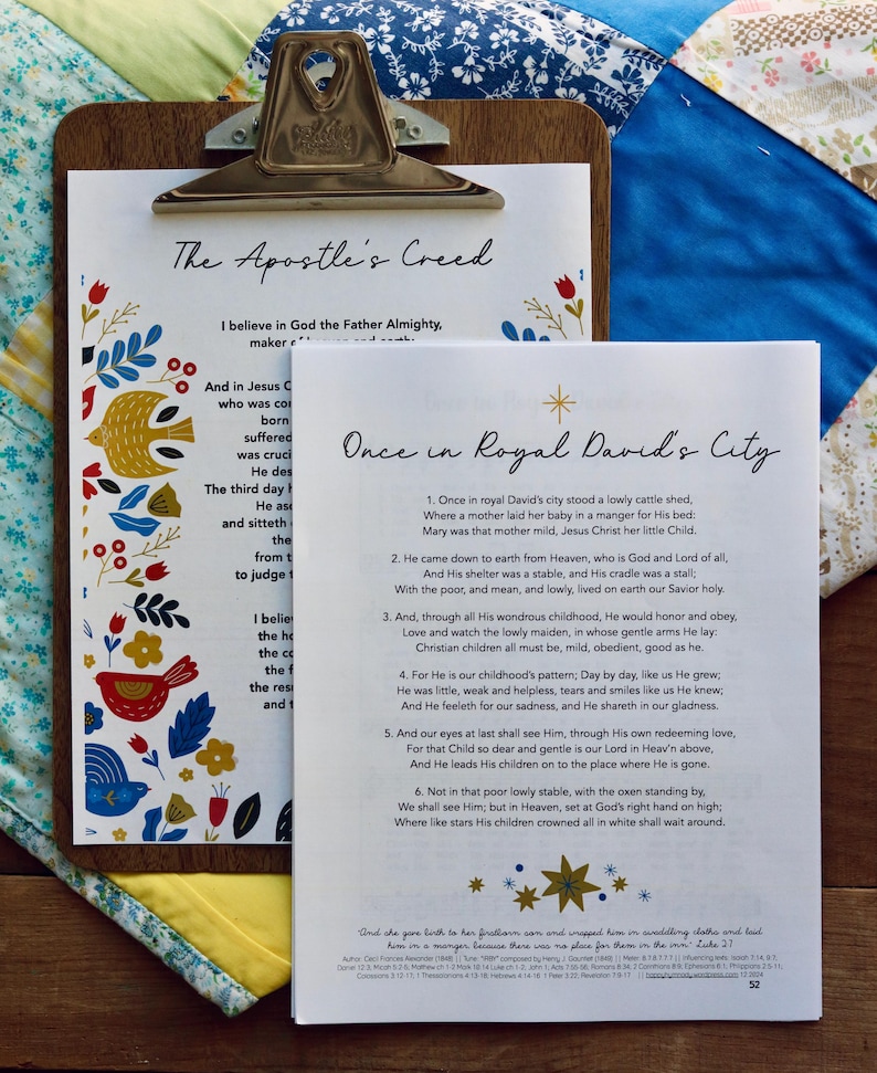 Amazing Grace School Year Hymn Guide -- Hymns at Home With Happy ...