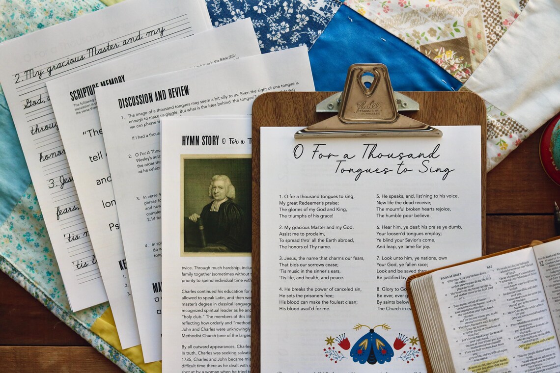 Amazing Grace School Year Hymn Guide -- Hymns at Home With Happy ...