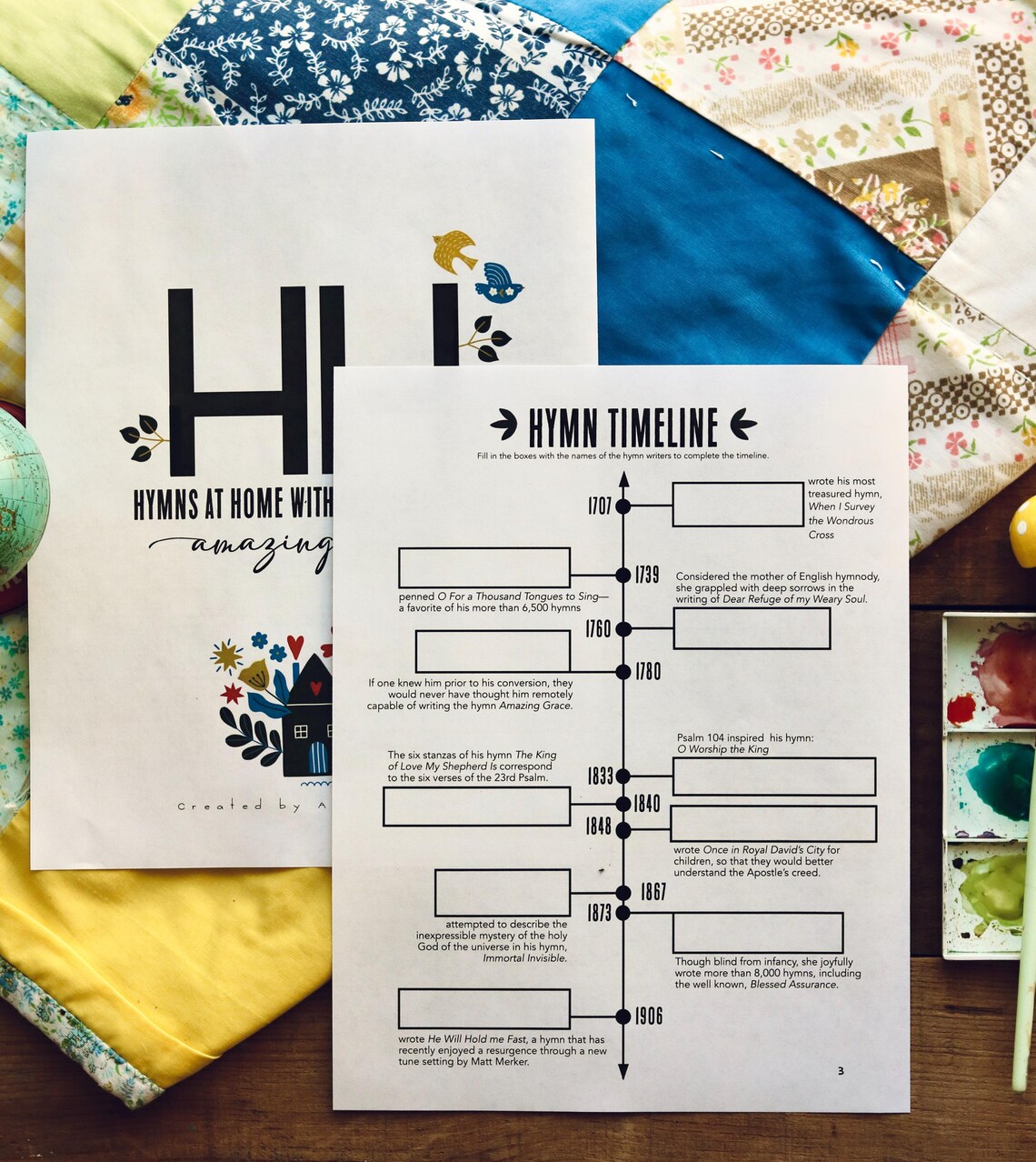 Amazing Grace School Year Hymn Guide -- Hymns at Home With Happy ...