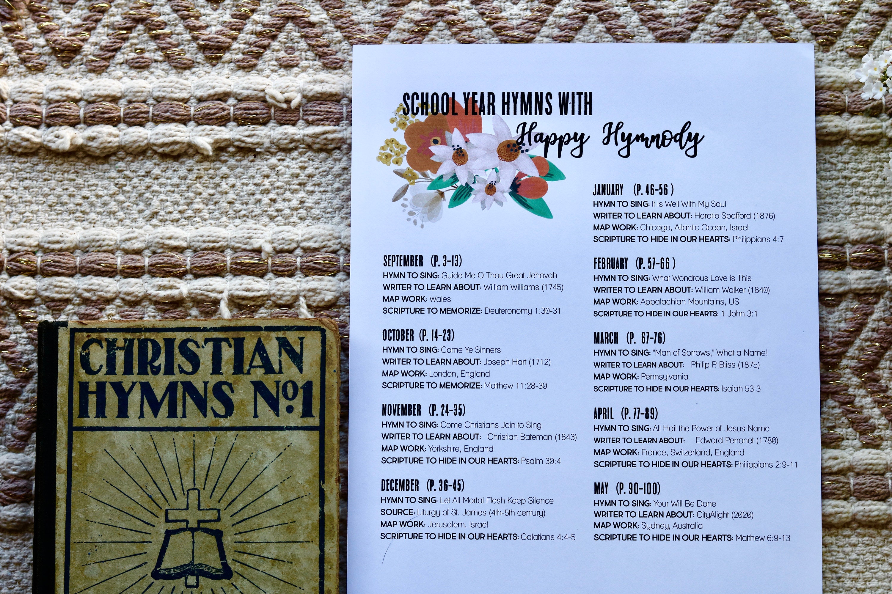 It is Well School Year Hymn Guide 2023-2024 - Etsy