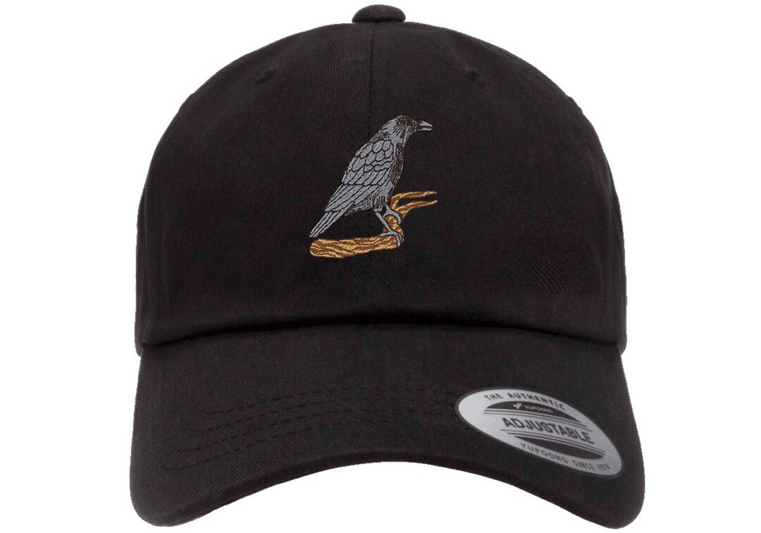 CUSTOM Embroidered Crow Bird Hat Men Women Mom Dad Cap Animal Life ...