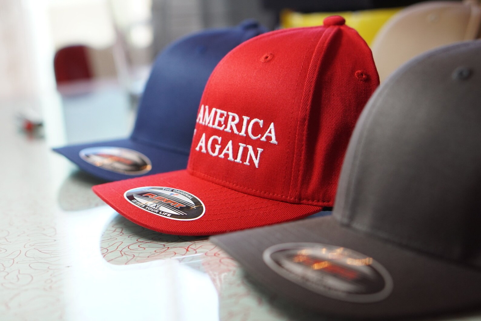 Custom Embroidered Trump Middle Finger Hat FLEXFIT Maga Pence | Etsy