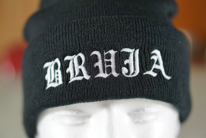 Add Your Text here CUSTOM Beanie Many Fonts Embroidered | Etsy