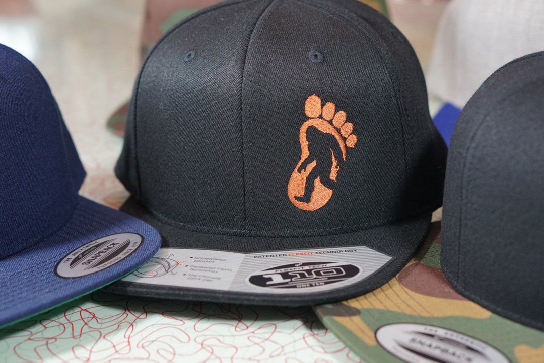 CUSTOMIZABLE Embroidered Bigfoot Hat Flexfit Patch Sasquatch Big Foot I ...