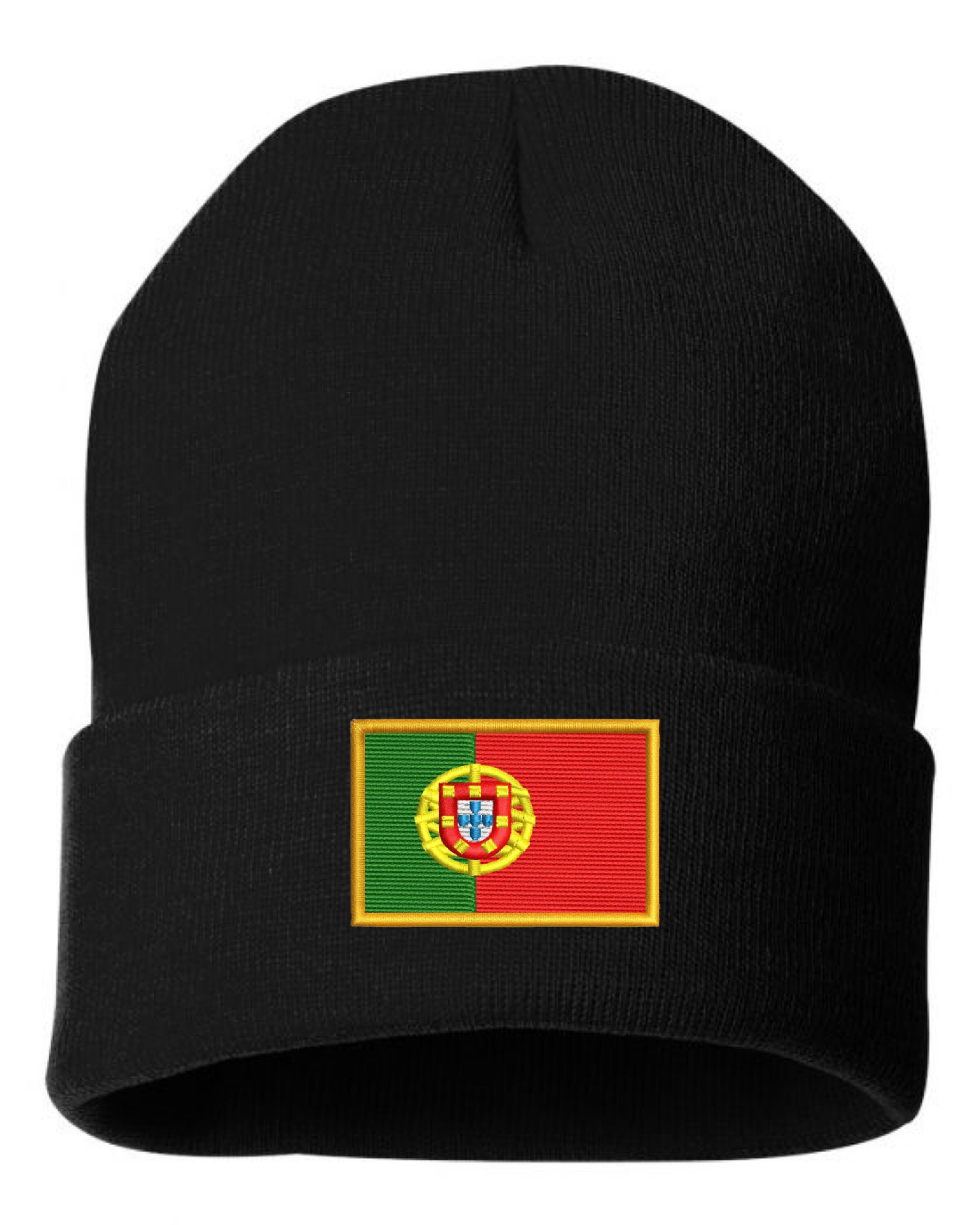 CUSTOM Embroidered Portugal Flag Beanie Hat Shirt Patch Soccer Ronaldo ...