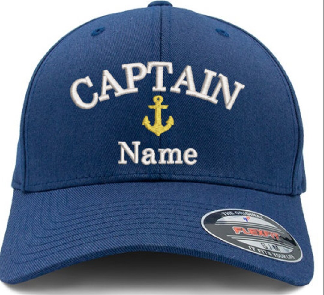ADD YOUR NAME Captain , First Mate , Crew Personalized Caps , Custom ...