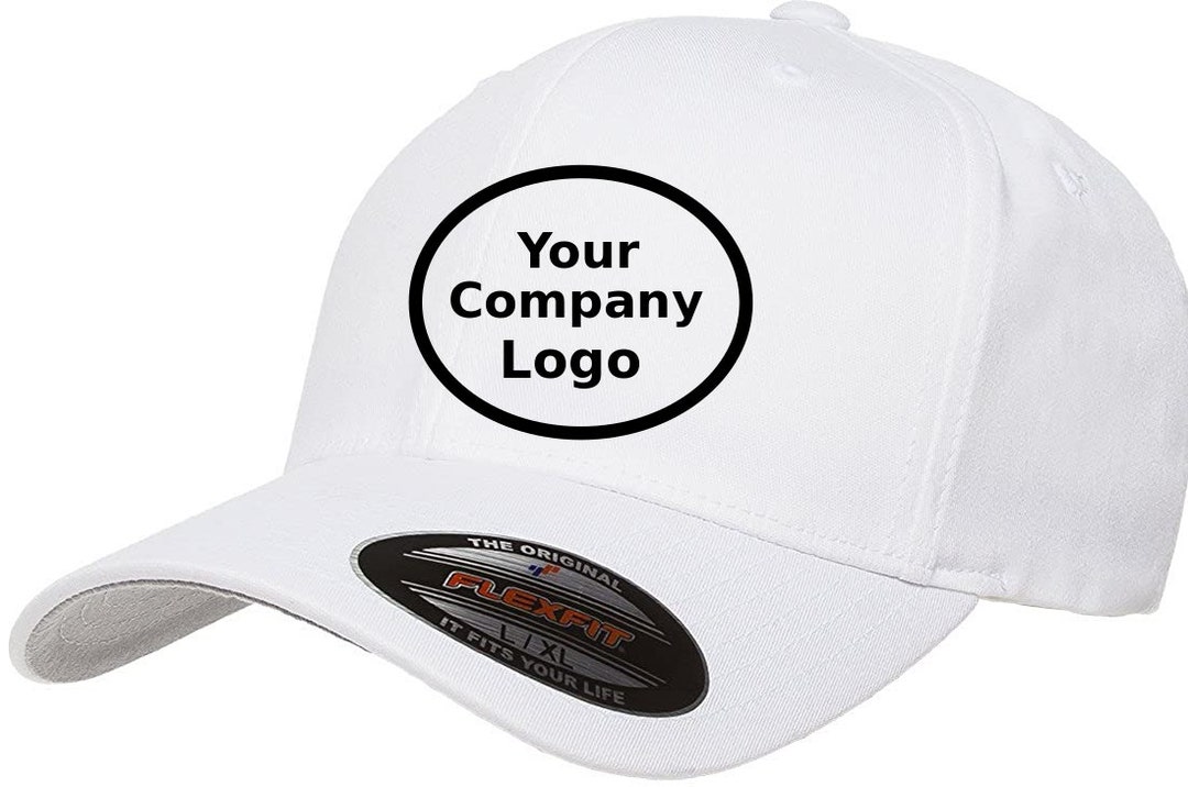 Your Logo CUSTOM Company Logo Embroidered Hat FLEXFIT Baseball Hat ADD ...