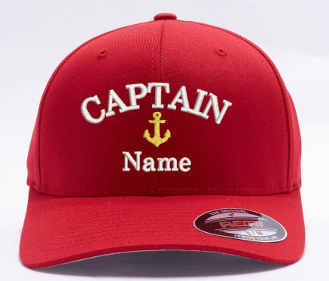 ADD YOUR NAME Captain , First Mate , Crew Personalized Caps , Custom ...