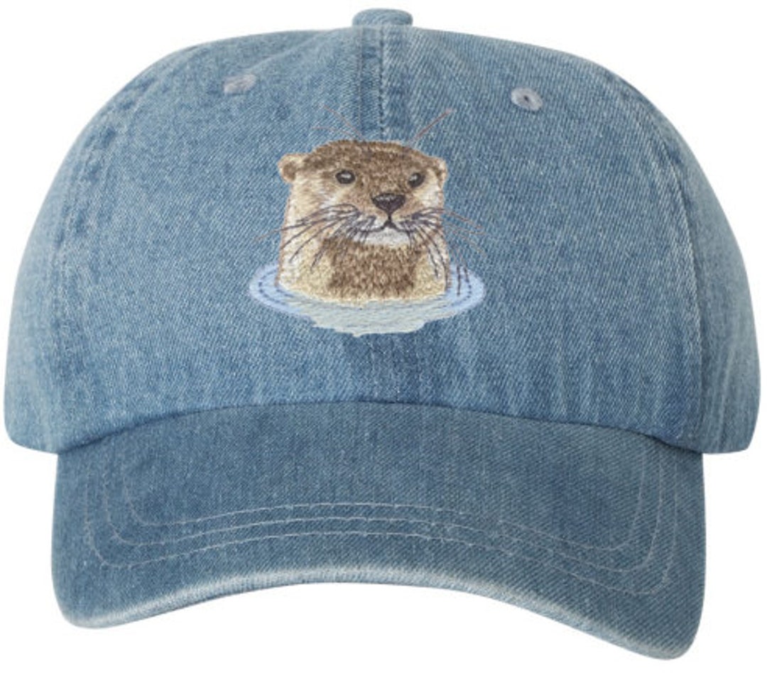 CUSTOM OTTER Embroidered Cap Baseball Hat Lover Gift Mom Cap Dad Mom ...
