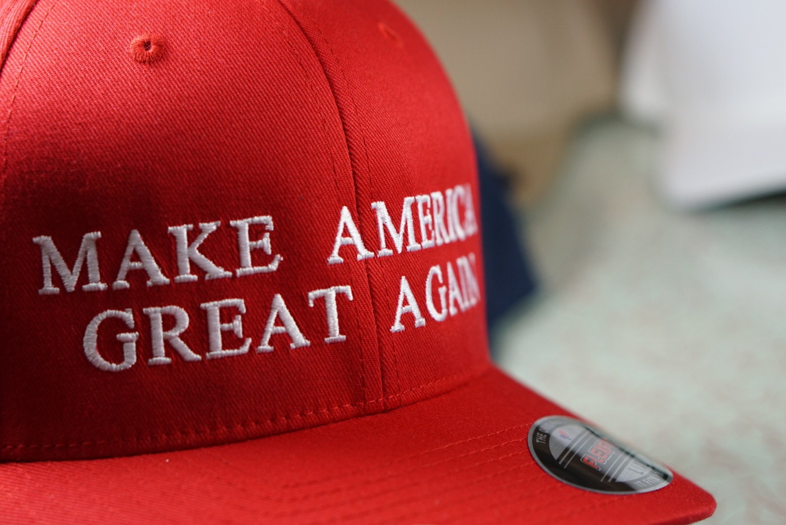 Custom Embroidered Trump Middle Finger Hat FLEXFIT Maga Pence - Etsy