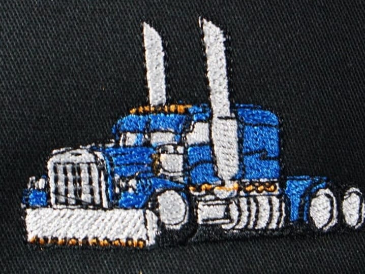 CUSTOMIZABLE Embroidered Big Rig Trucker FLEXFIT Hat Peterbilt Kenworth ...