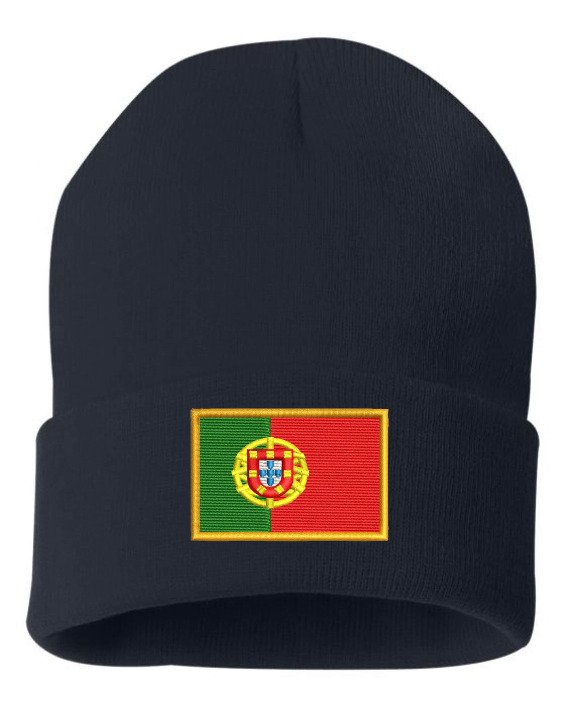 CUSTOM Embroidered Portugal Flag Beanie Hat Shirt Patch Soccer Ronaldo ...
