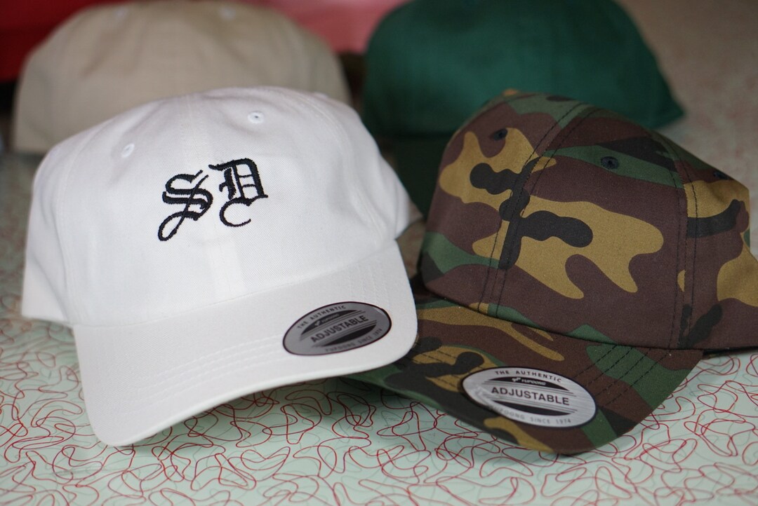 Custom SD San Diego Embroidered Hat Various Colors Customize Cap Low ...