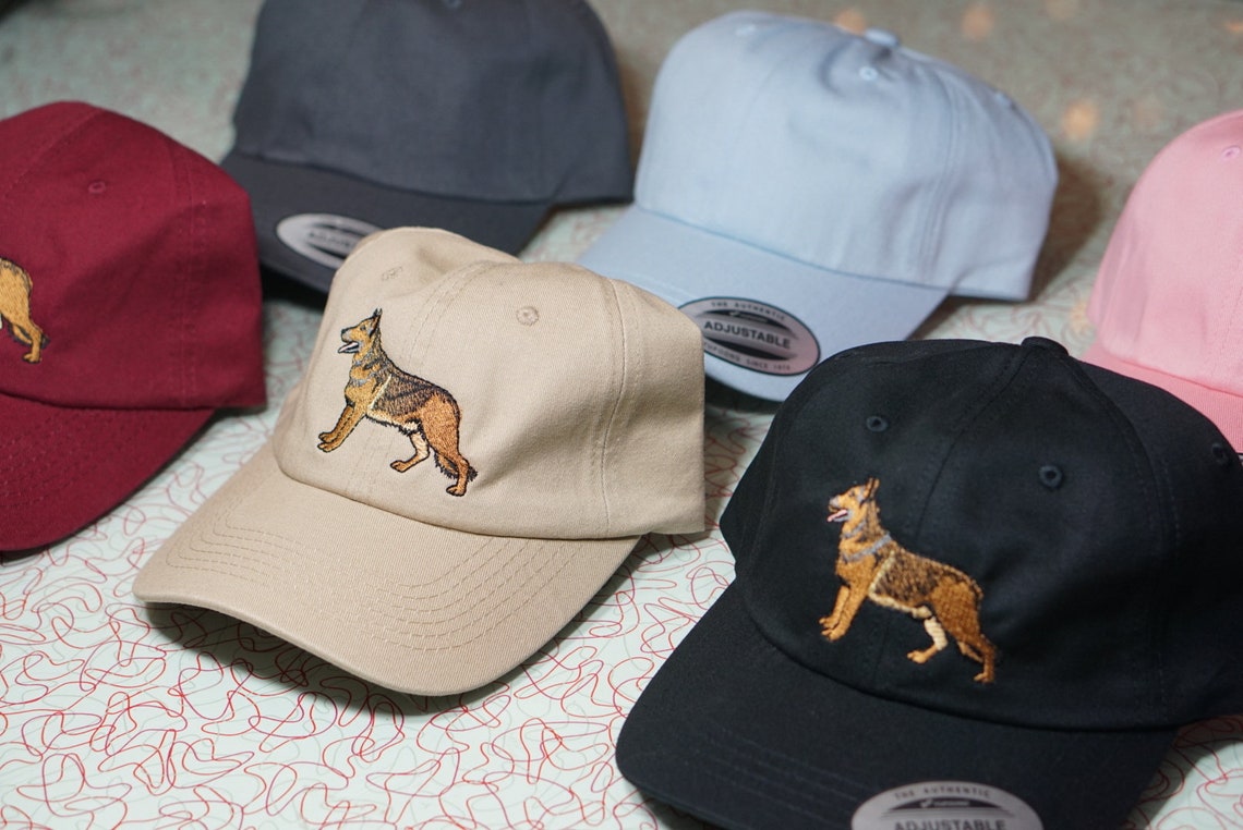 CUSTOM German Shepherd Embroidered Cap Baseball Hat Dog Lover Gift Pet ...