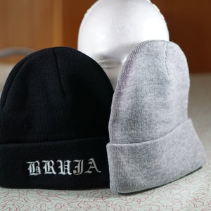 Add Your Text Here CUSTOM Beanie Many Fonts !!! Embroidered Beanie Hat ...