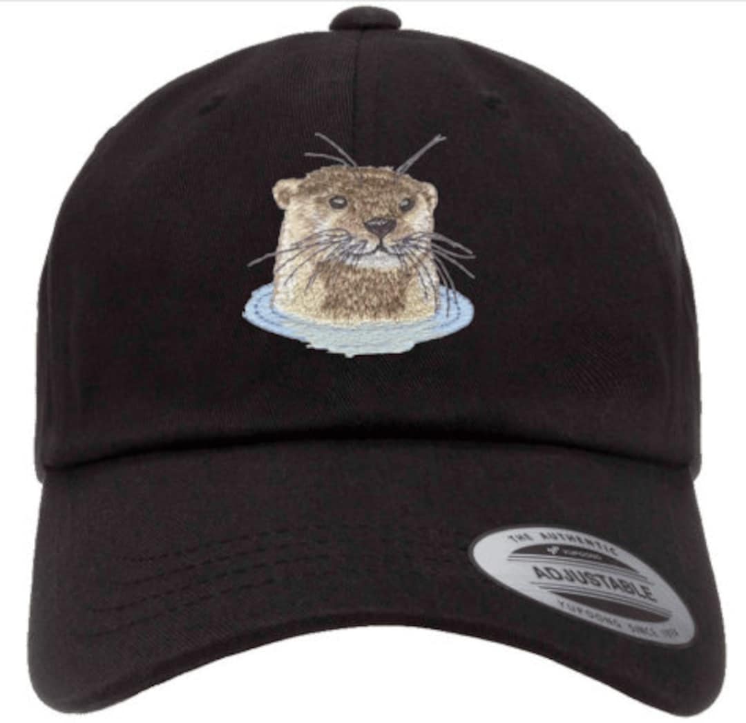 CUSTOM OTTER Embroidered Cap Baseball Hat Lover Gift Mom Cap Dad Mom ...