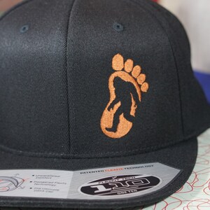 CUSTOMIZABLE Embroidered Bigfoot Hat Flexfit Patch Sasquatch Big Foot I ...